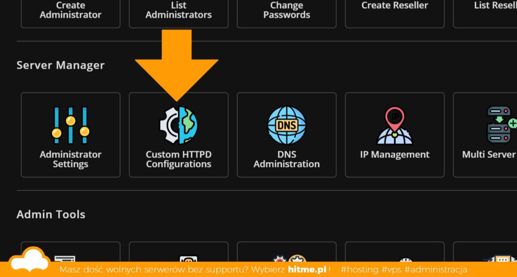 Zmiana katalogu dla domeny (DirectAdmin VPS) - HitMe Blog Hosting